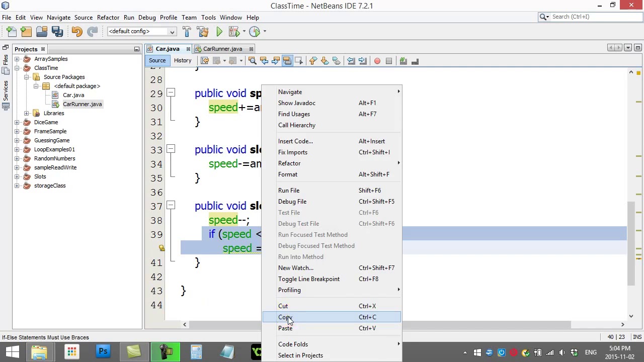 AP Computer Science   084   Classes Methods and Parameters