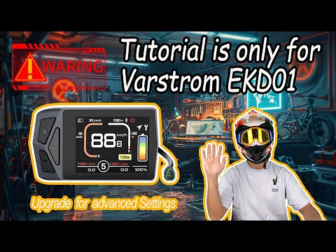 Varstrom EKD01 Firmware Update | Reprogramming BAFNAG Can-bus |Get BAFANG Can-Bus Advanced Settings