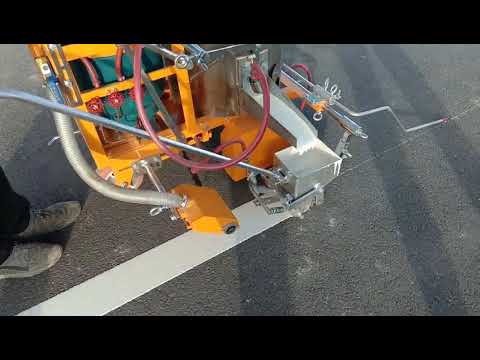 Hand push thermoplastic road marking machine for sale,TR-HTP55S