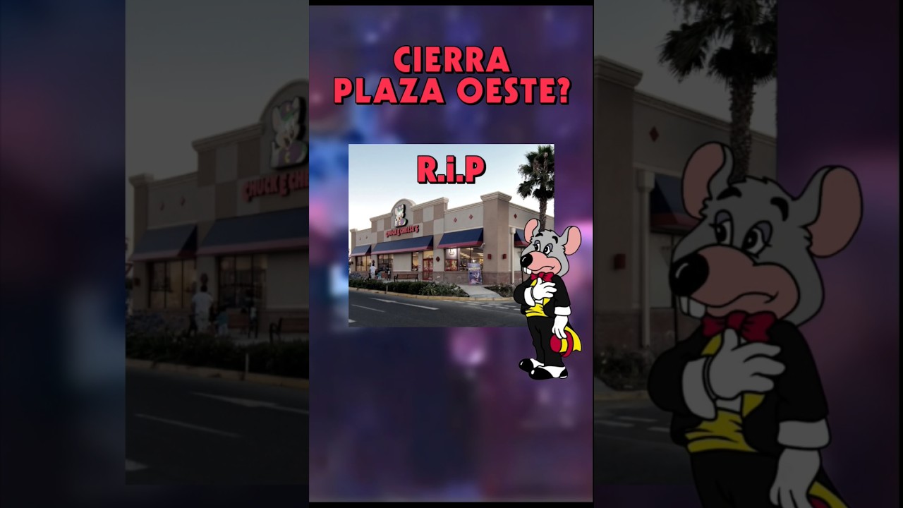 ¿CIERRA PLAZA OESTE? #chile #chuckecheese #animatronics