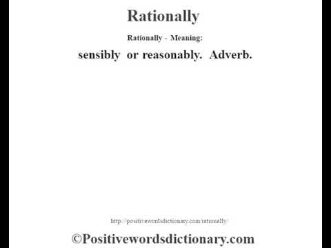 Rationally definition | Rationally meaning