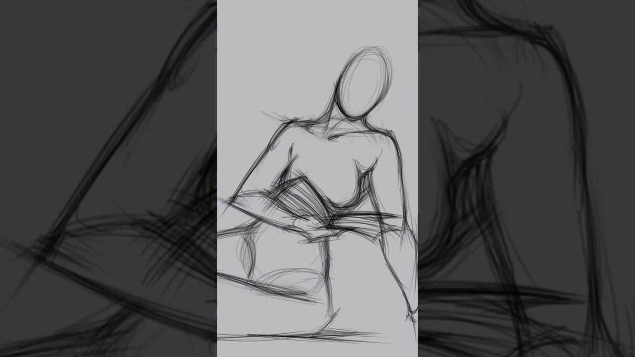 Learning How to Draw the Female Figure – Gesture & Anatomy Practice 01