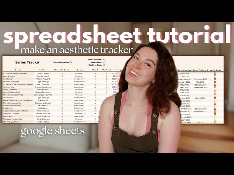 how to make an aesthetic reading tracker 🌸 google sheets spreadsheet tutorial