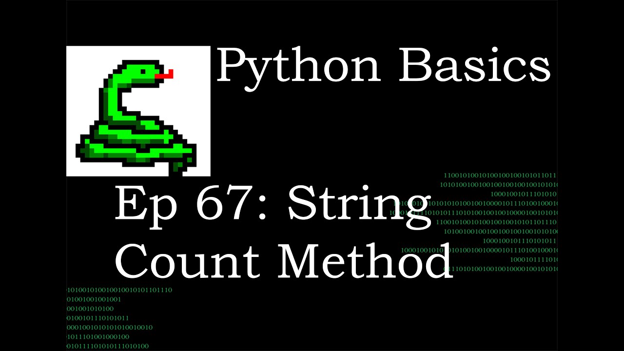 Python Basics String Method Count