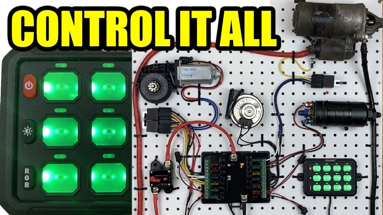 12-Button Race Drift Car | Off Road RGB Switch Panel - PROGRAMMABLE!@WiringRescue