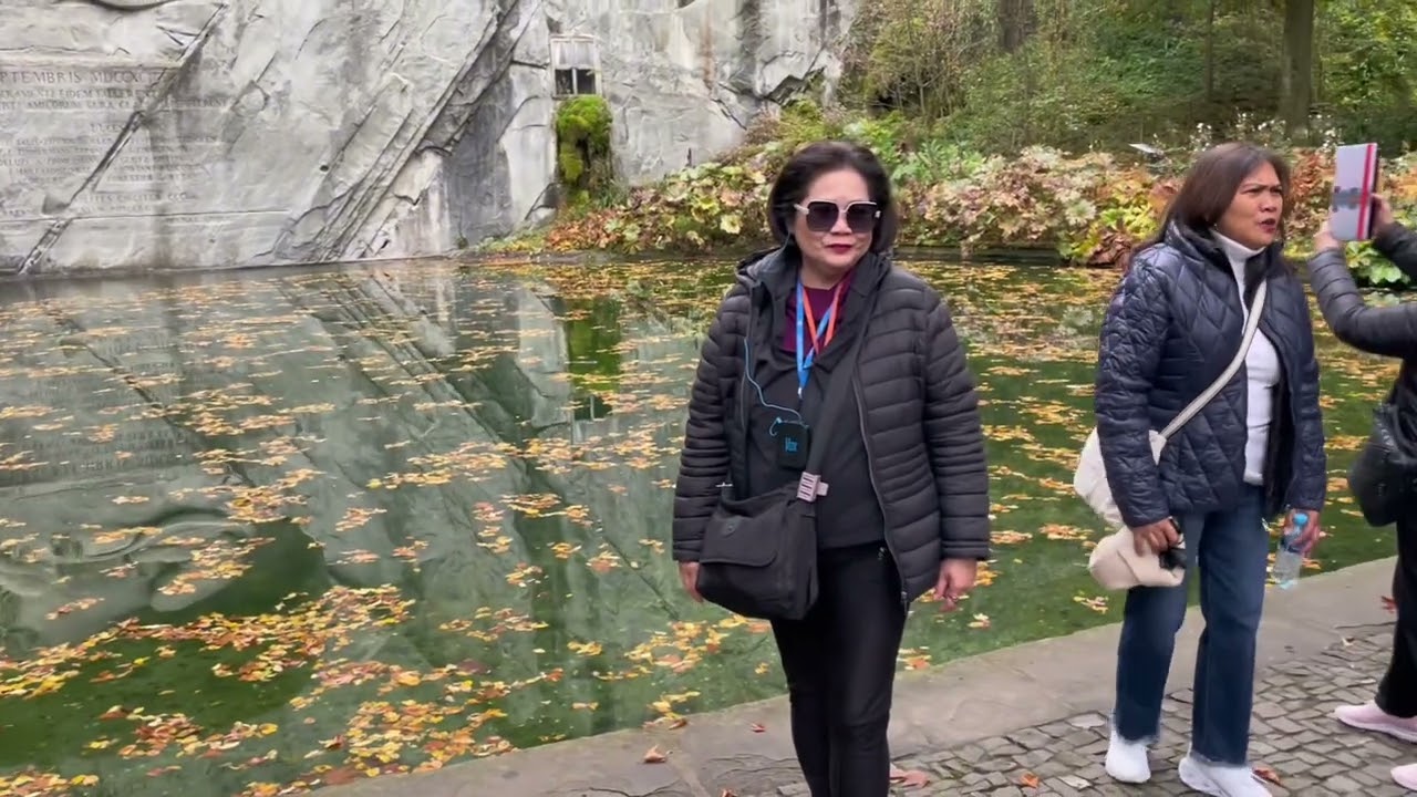 The Lion Monument of Lucerne #switzerland #lionmonument #lucerne 