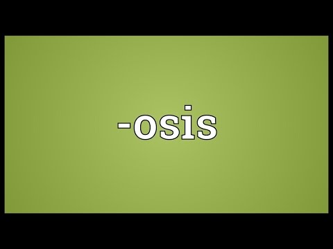 -osis Meaning