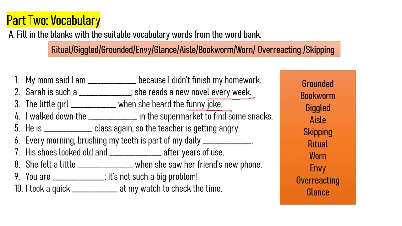 Grade 7- Booklet 3- Answer Key