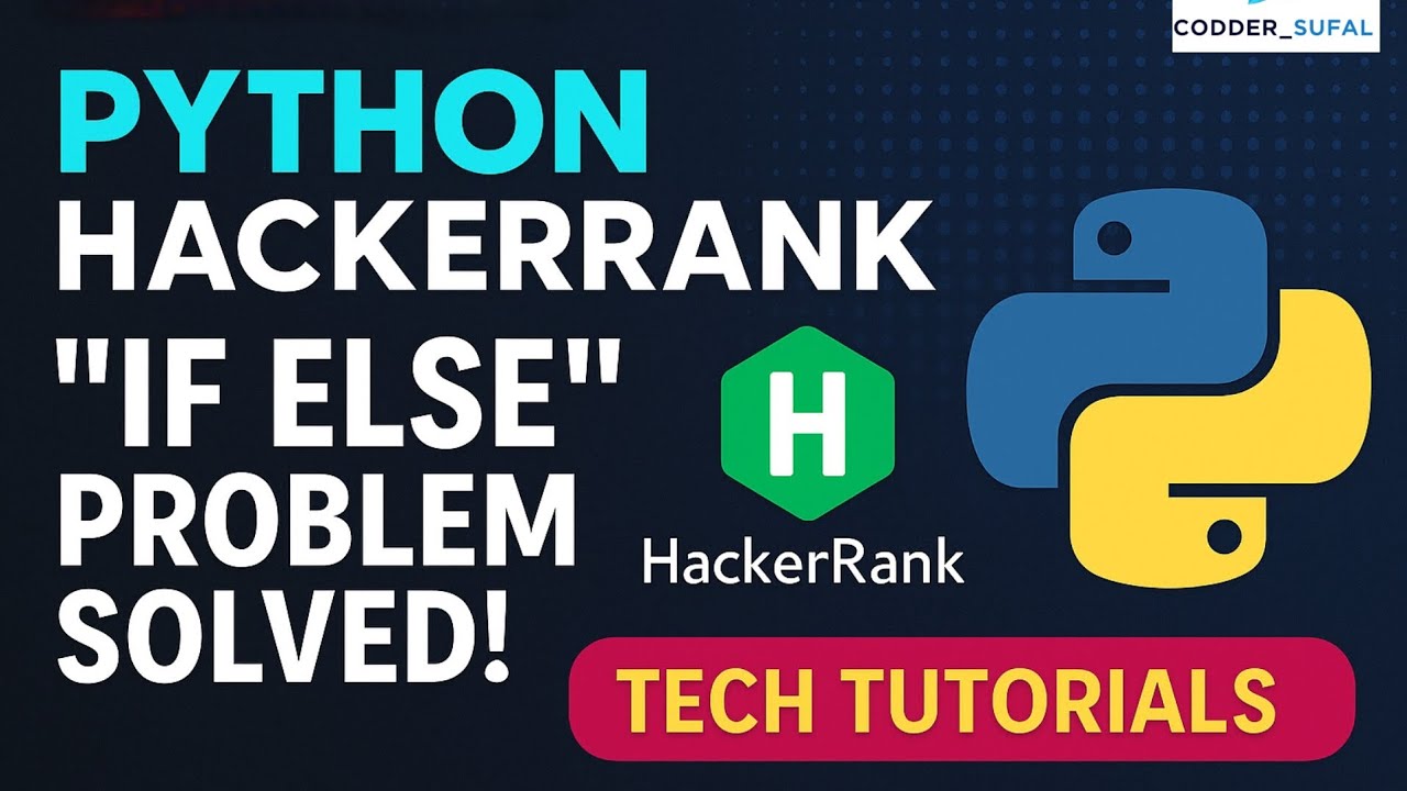 PYTHON IF ELSE PROBLEM SOLVE IN HACKERRANK PLATFORM #hackerrank #python #coding #problemsolving