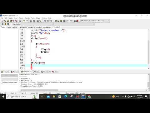 Print Prime Number Program in C Language using While Loop|@LeranProgramming|