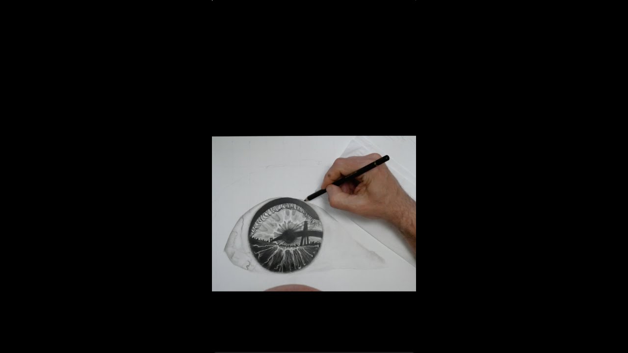 Part Two of Timelapse of Charcoal Eye Drawing