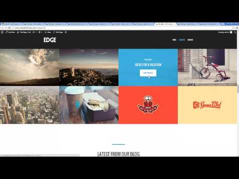 Edge for Wordpress - Quick Guide 01 - Template preview & One click demo install