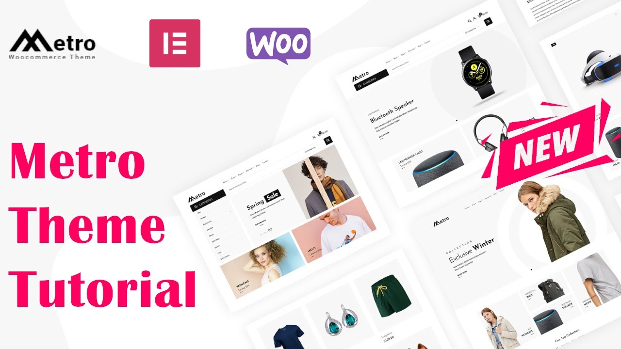 Metro Minimal WooCommerce WordPress Theme  - Metro wordpress theme tutorial [complete]