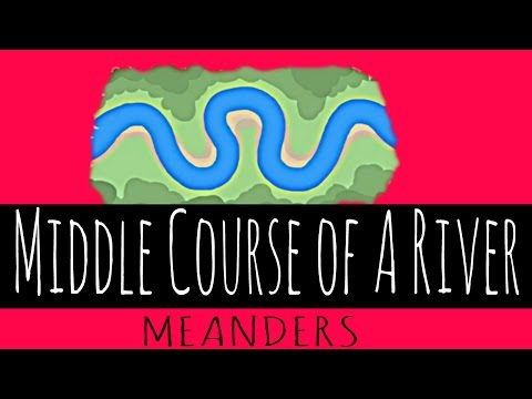 Middle Course of A River - Meanders - GCSE Geography
