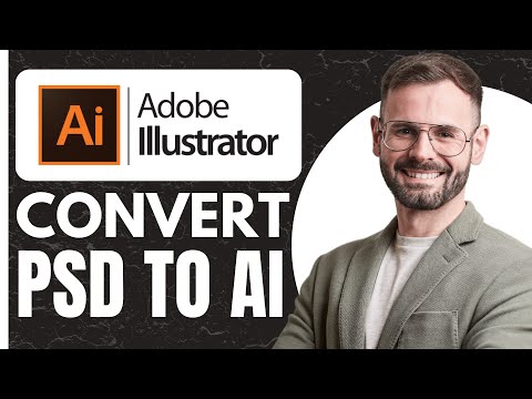 Convert Photoshop PSD file to Illustrator AI - EASY How To Guide (2024)