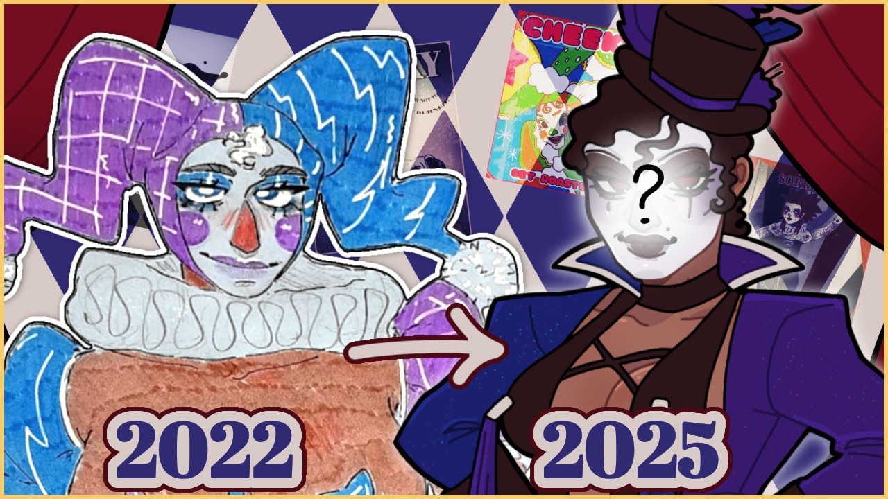 Redesigning my forgotten clown OCs⁠☆