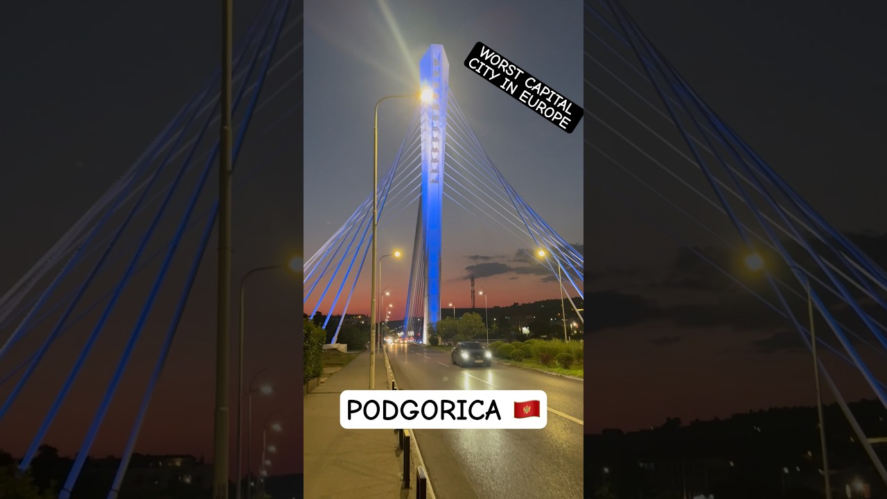Worst European capital is Podgorica, Montenegro 🇲🇪. #montenegro #podgorica #balkan