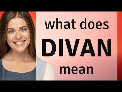 Divan | DIVAN meaning
