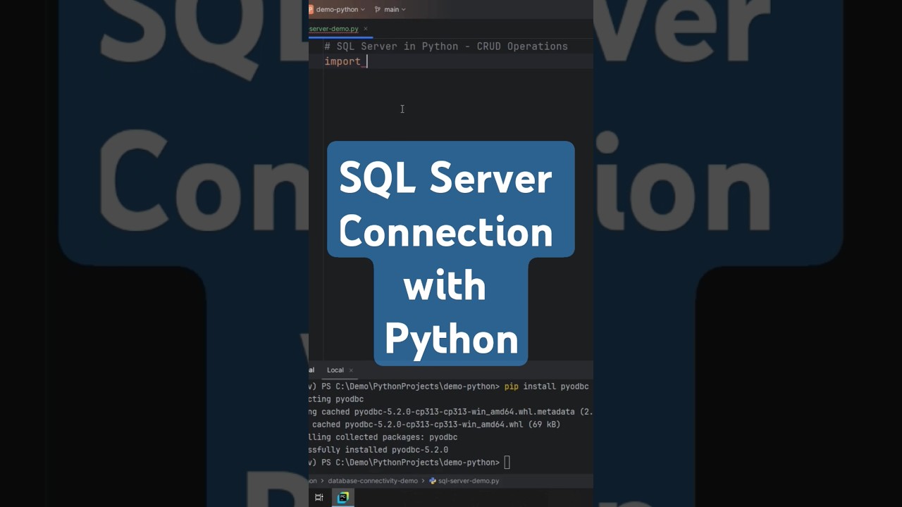 SQL Server Connection with Python