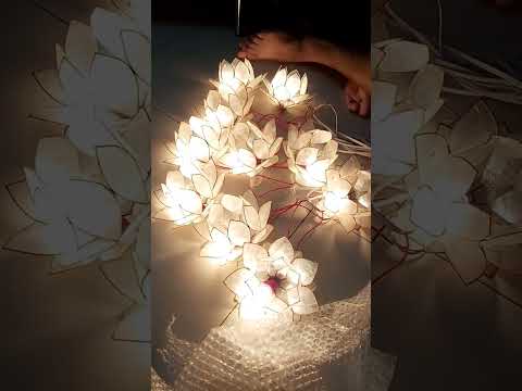Another Budol Find! capiz lights in lotus design😍🤩