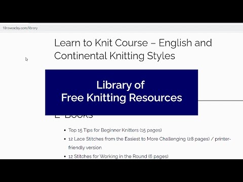 Free Knitting E-Books, Charts, Patterns and More