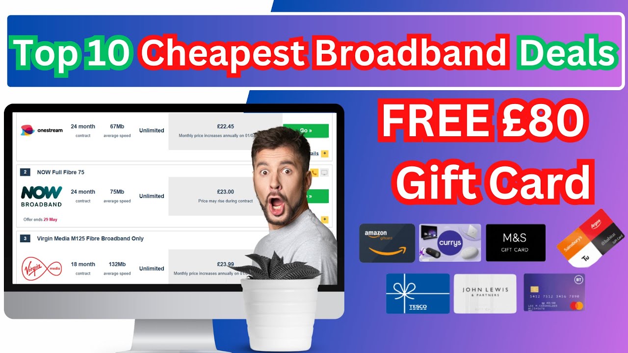 🏡 TOP 10 CHEAPEST BROADBAND Packages