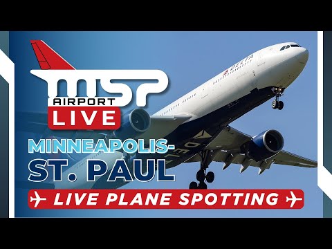 🔴 LIVE CROSSWIND RUNWAY ACTION AT MSP AIRPORT! ✈ Live Plane Spotting w/ ATC ✈ 5/18/25