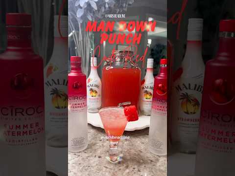 Watermelon Punch Cocktail Recipe #fypシ゚viral viral #fyp #fypシ゚ #viral #summer #summervibes #cocktail