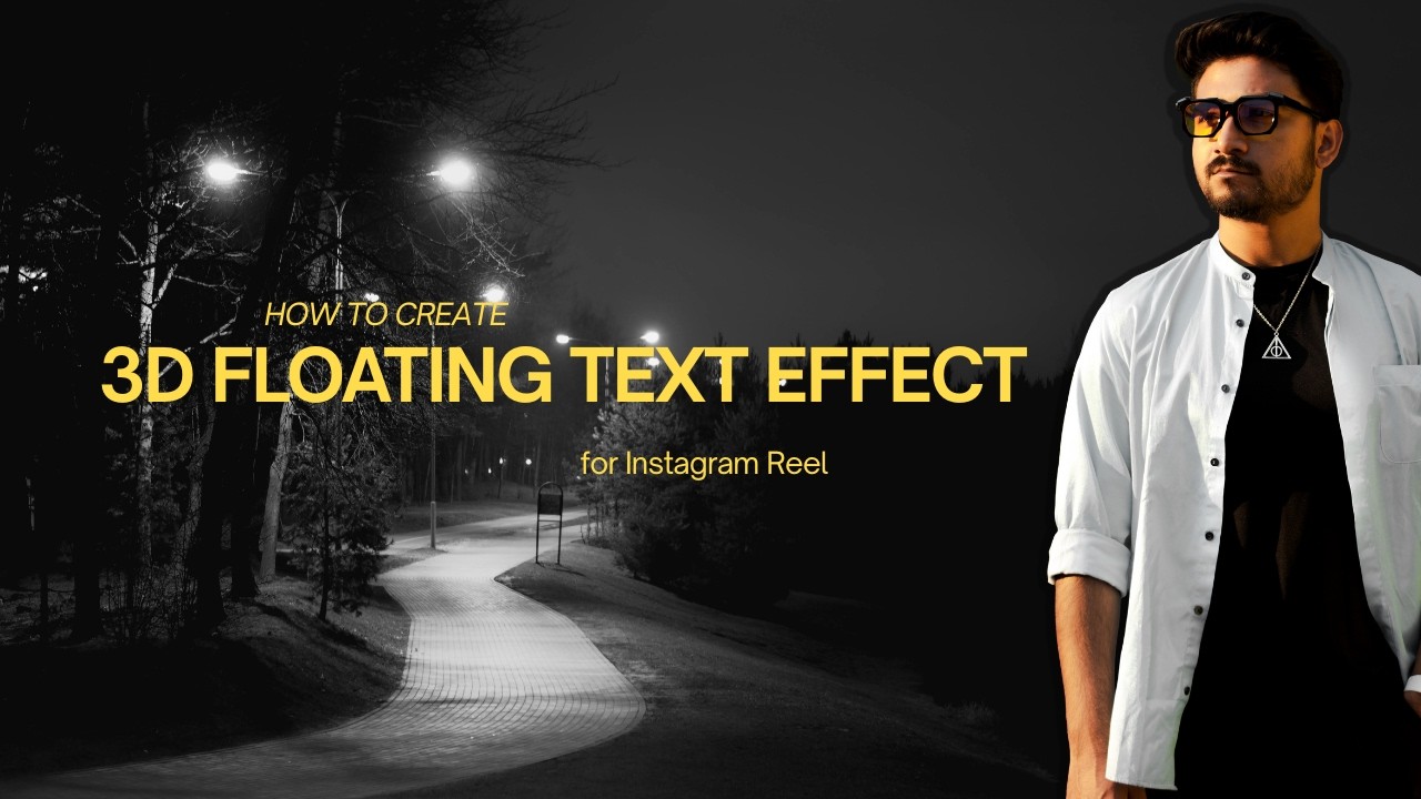 3D Text Floating Effect for Reels | Easy After Effects Tutorial for Beginners