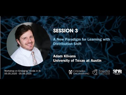 Session 3: A New Paradigm for Learning Distribution Shift