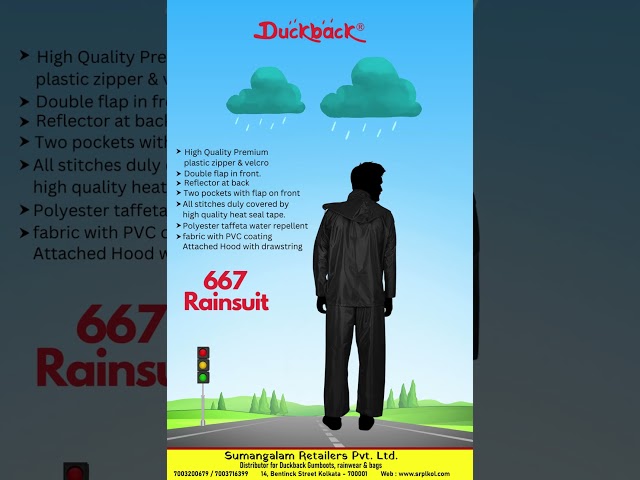RAINSUIT - DUCKBACK 667 RAINSUIT Manufacturer from Kolkata