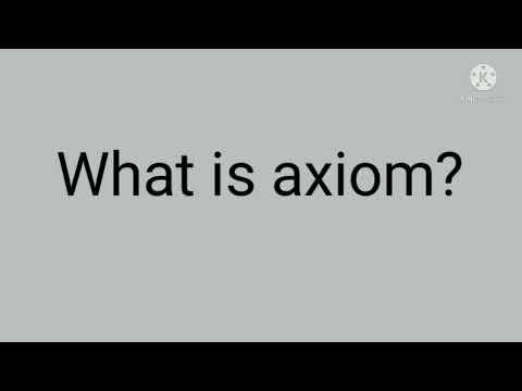 What is axiom in mathematics? | axiom means