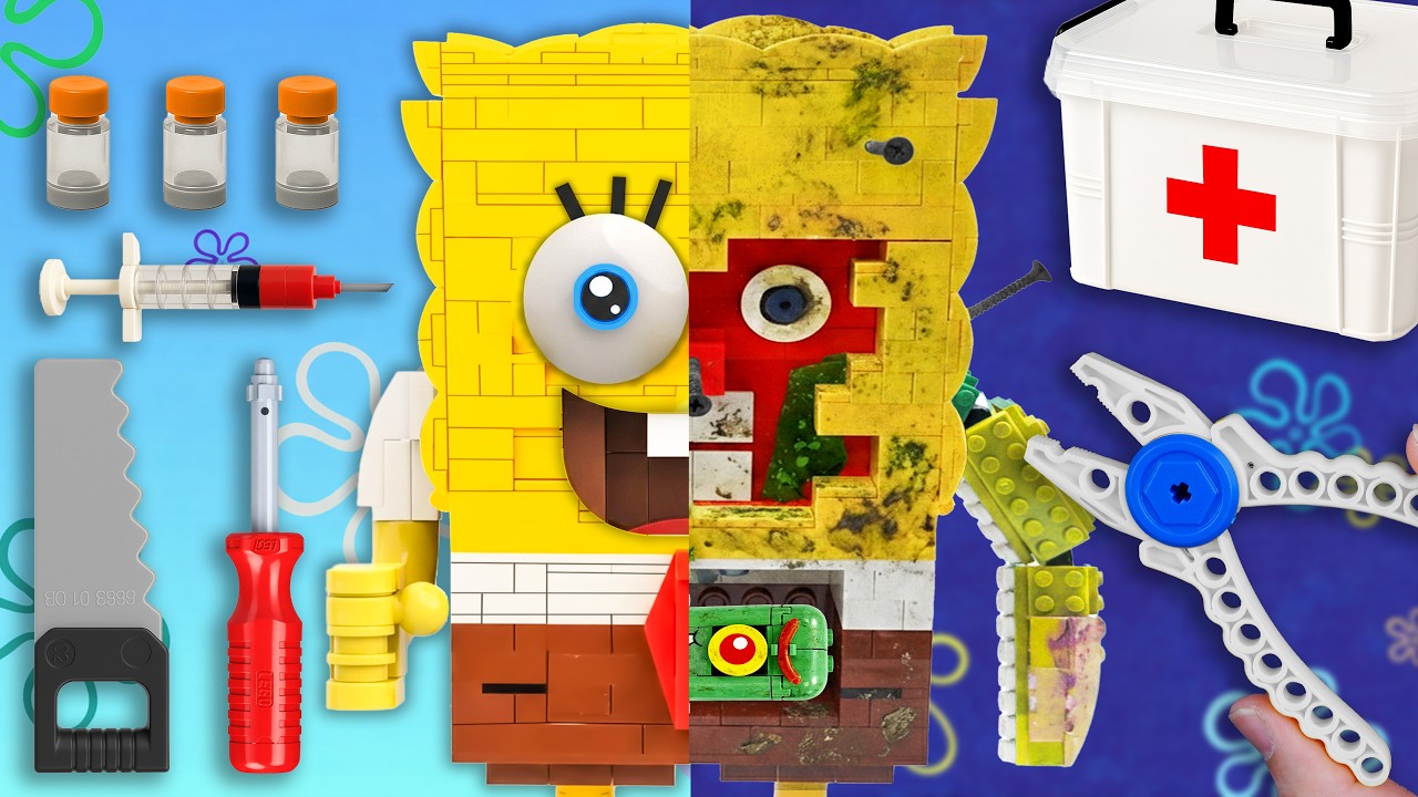 Fixing LEGO SpongeBob in LEGO | FUNZ Bricks