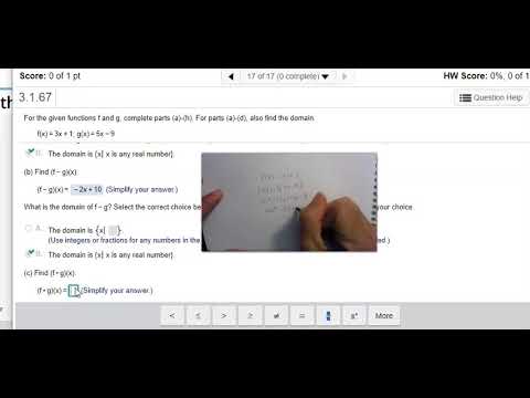 Taking the sum, difference, product, and quotient of functions