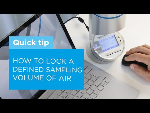 How to lock a defined air sampling volume in your microbial air sampler MAS-100 NT
