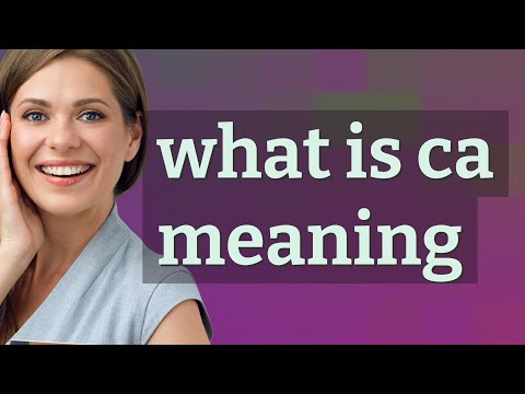 Ca | meaning of Ca