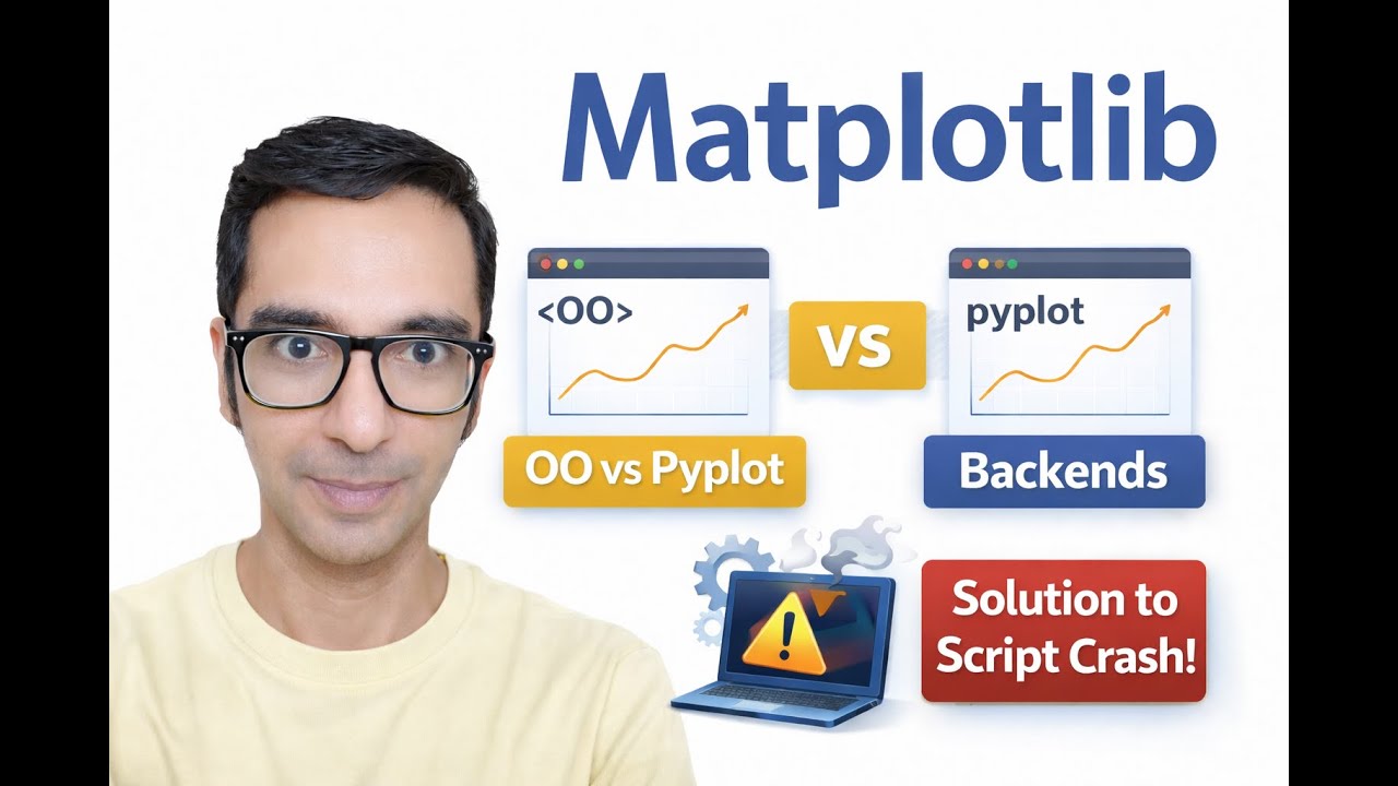 Matplotlib Tutorial for Beginners | Plots, OO API, Backends & Crashes Explained
