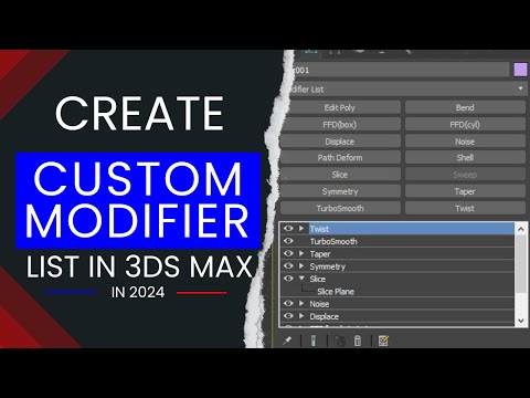 Create a Custom Modifier List in 3ds max 2024 | 3ds max tips & tricks @zna_studio #3dsmax