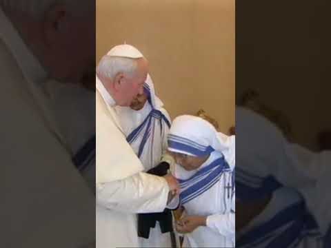 John Paul II and Mother Teresa