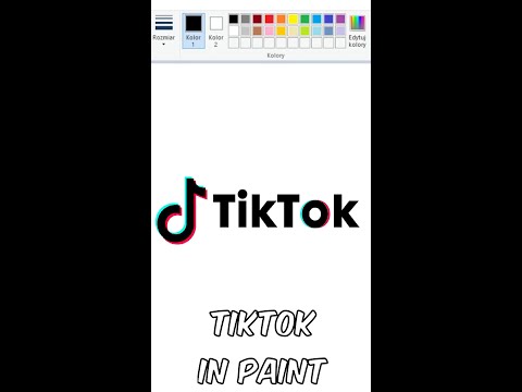 TikTok Logo in Paint 😱😱 #shorts #tiktok