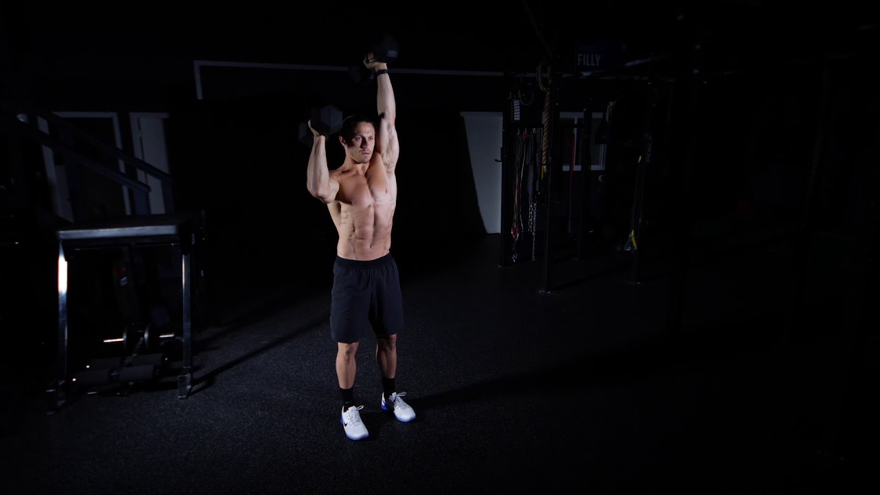 Alternating Dumbbell Press Top Down