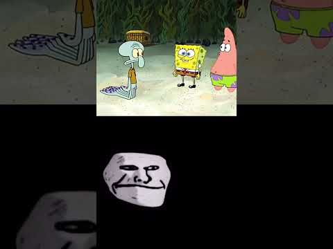 SpongeBob Must Watch|Troll Face Meme[PT.6] #shorts #trollface #viral