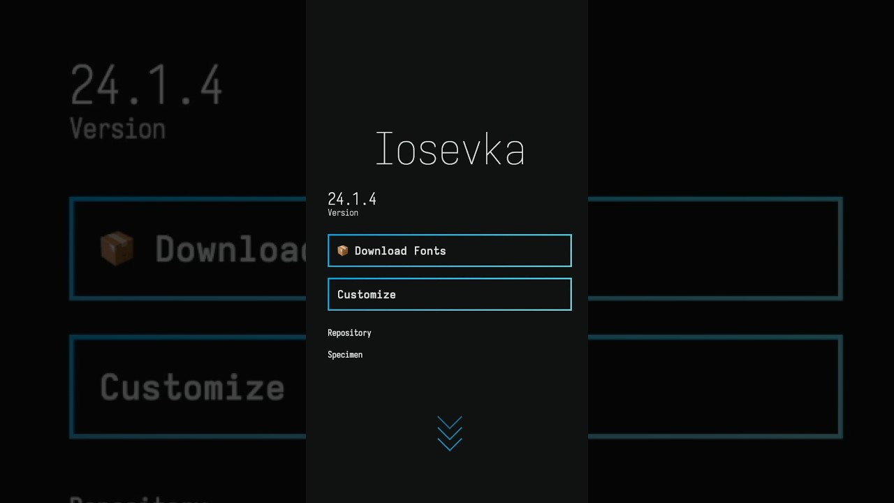 The best programming font... Iosevka