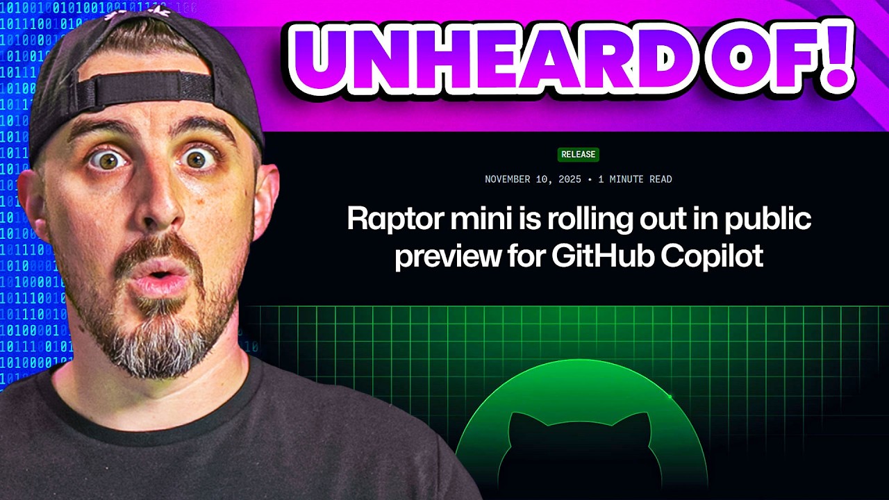 A New Model You Haven't Heard About (GitHub Raptor Mini)