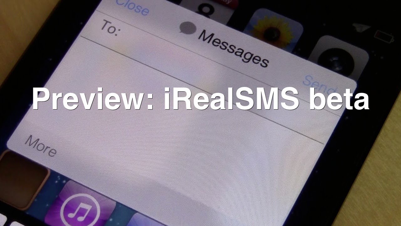 Preview: iRealSMS iOS 7 styled QuickReply