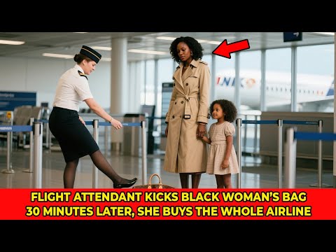 Flight Attendant Kicks Black Woman’s Bag — 30 Minutes Later, She Buys the Whole Airline