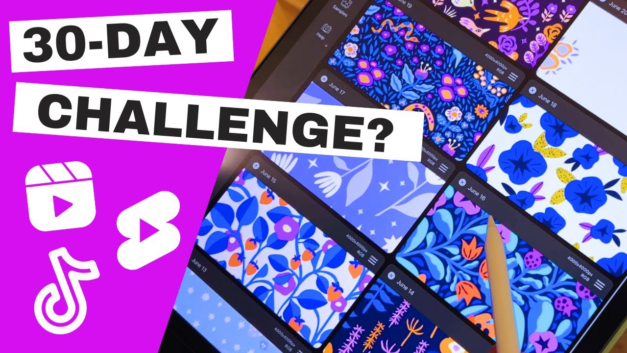 Watch THIS before starting a 30 day art challenge - tips + social media impact