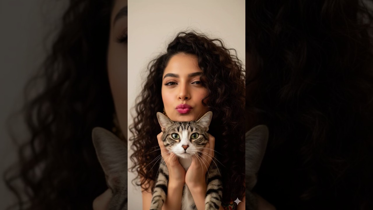Cats lovers do comments 😼❤️”  Trending prompts for girls #ai #edit #prompts