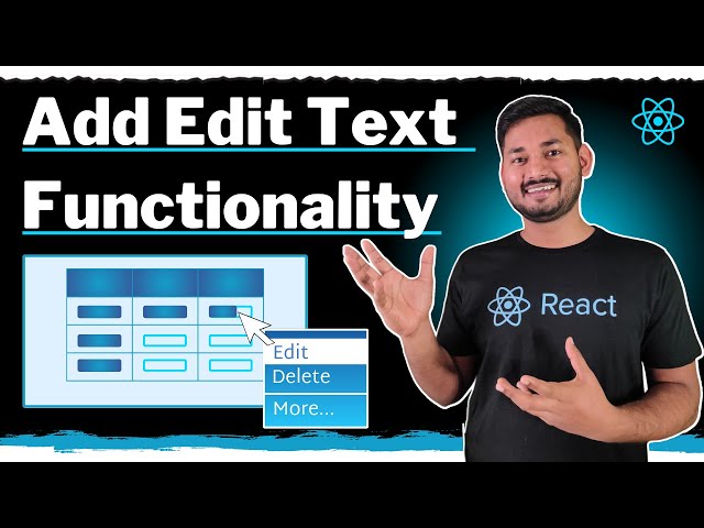 Implementing Edit Functionality in React: A Step-by-Step Guide | Galaxy.ai