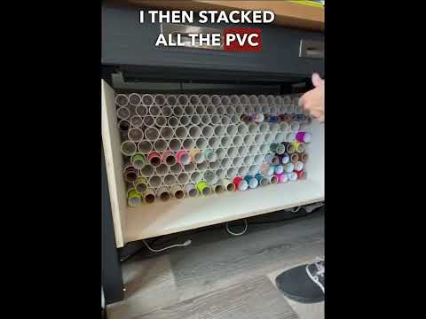 Organizing the craft room DIY vinyl storage! #shorts #cricut #craftroom #organizing #cricuthacks